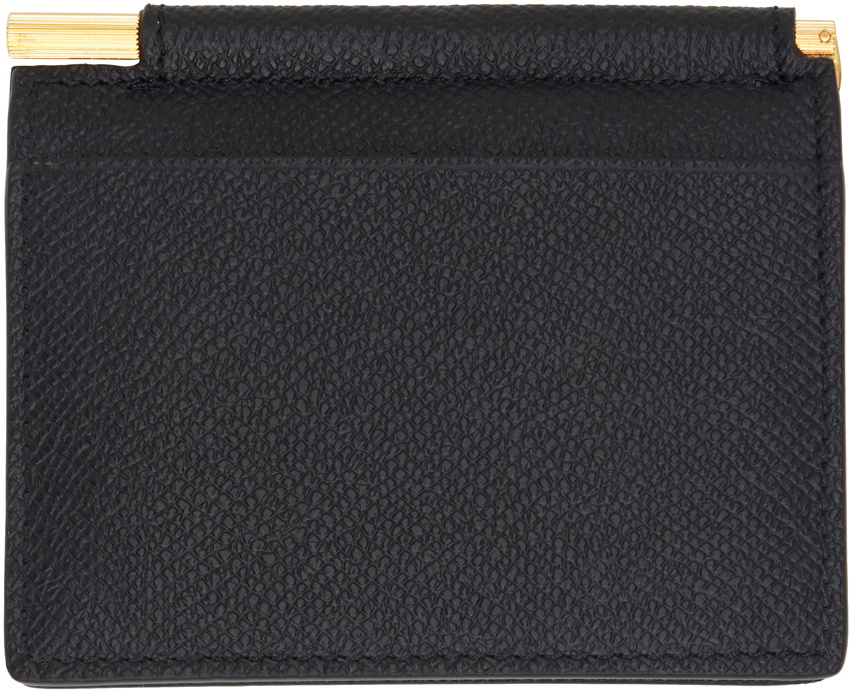 TOM FORD Black Folding Money Clip Card Holder TOM FORD
