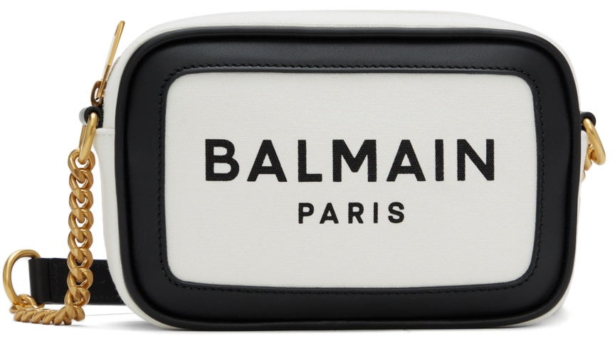 Balmain White B-Army Camera Shoulder Bag Balmain
