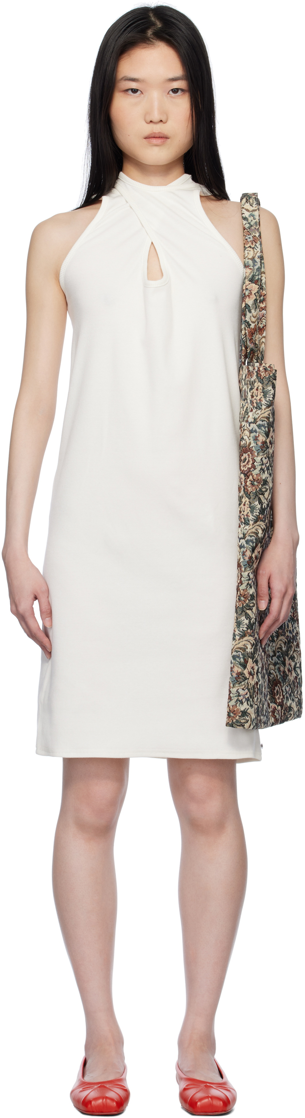 Bless Off-White Twintankdress Midi Dress Bless