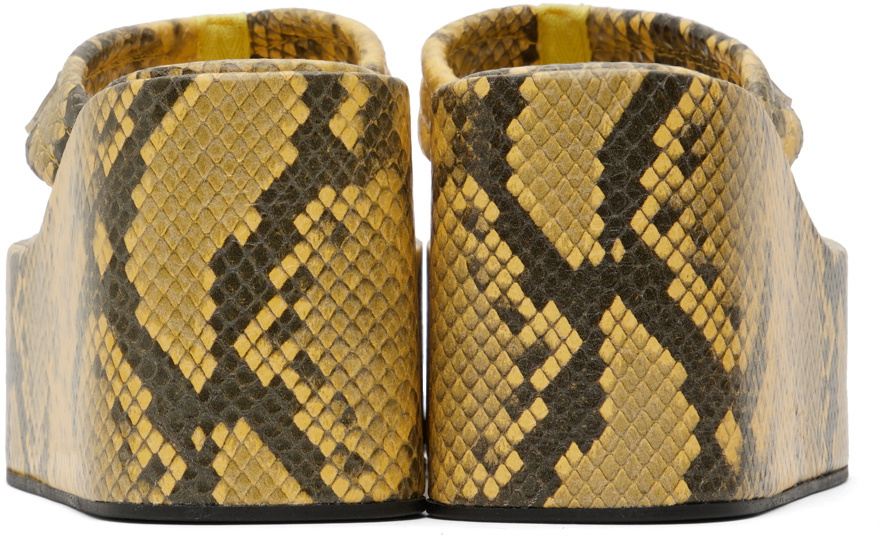 Coperni Yellow Wedge Sandals Coperni
