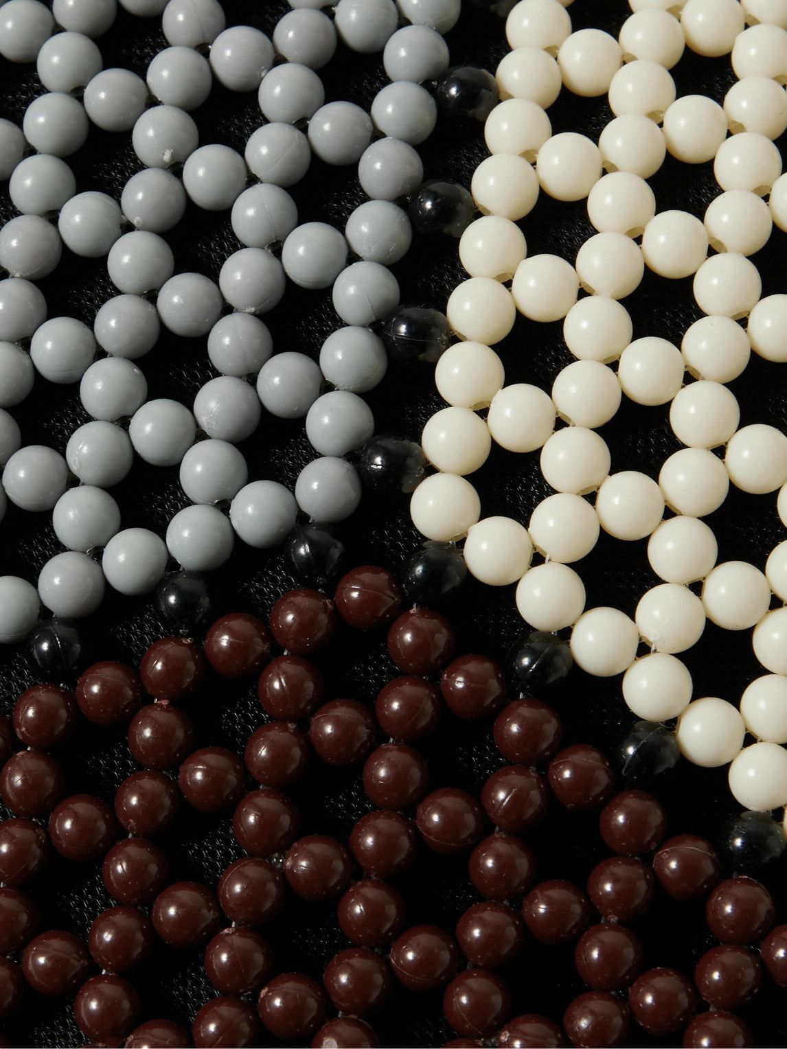 LU BY LU - Waffle Recycled Beaded Messenger Bag