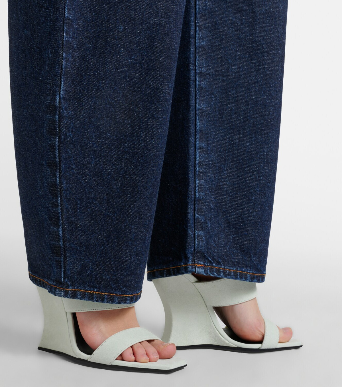 Alaïa 110 suede wedge mules ALAÏA