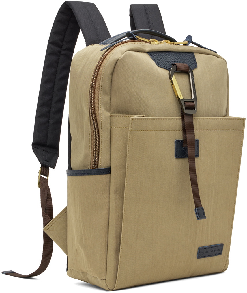 master-piece Beige Link Backpack Master-Piece Co