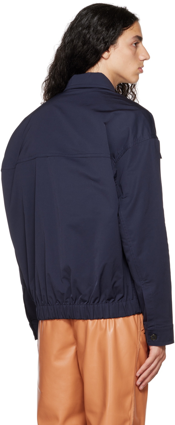 Nanushka Navy Beno Jacket Nanushka