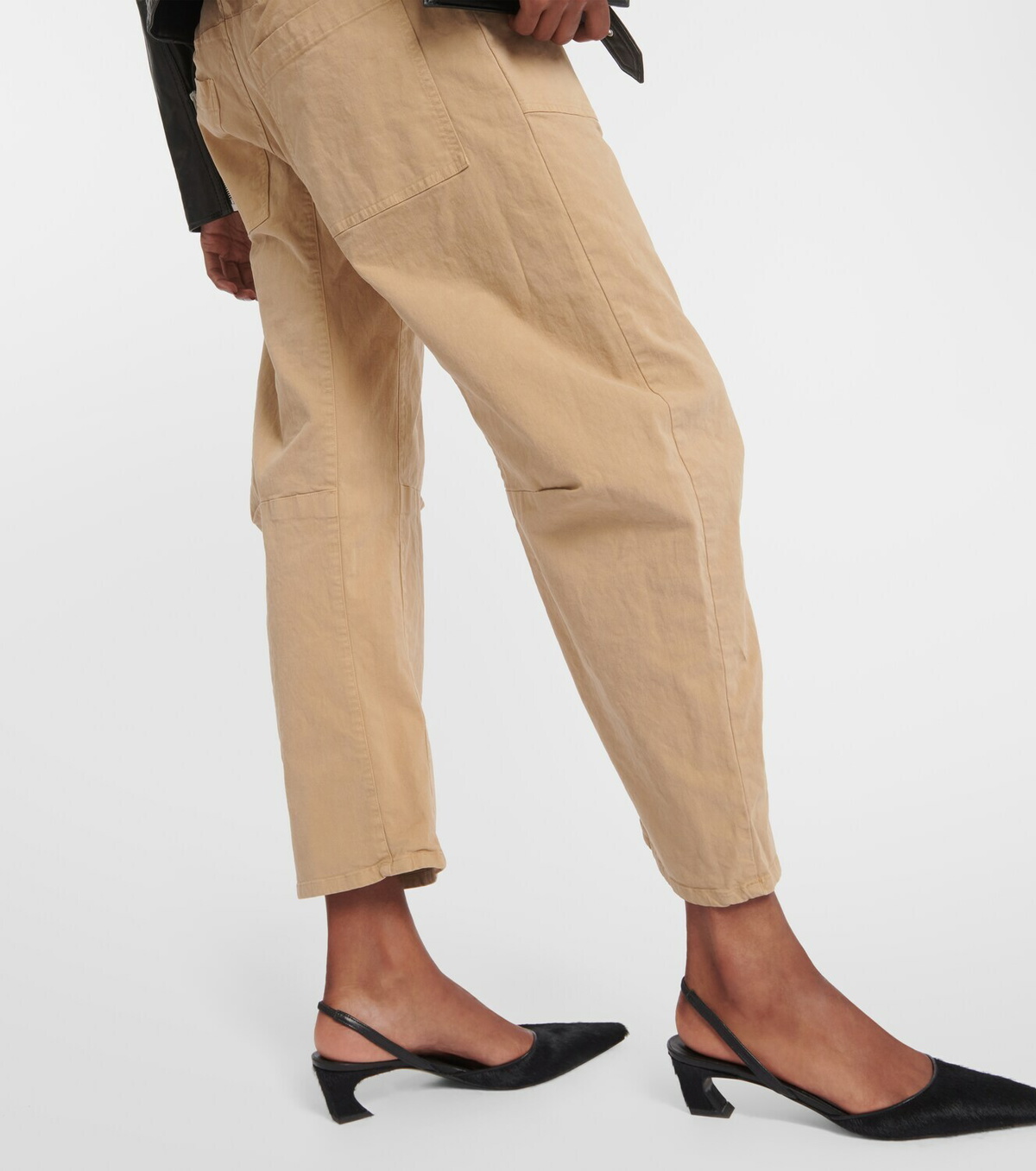 Nili Lotan Shon high-rise twill pants Nili Lotan