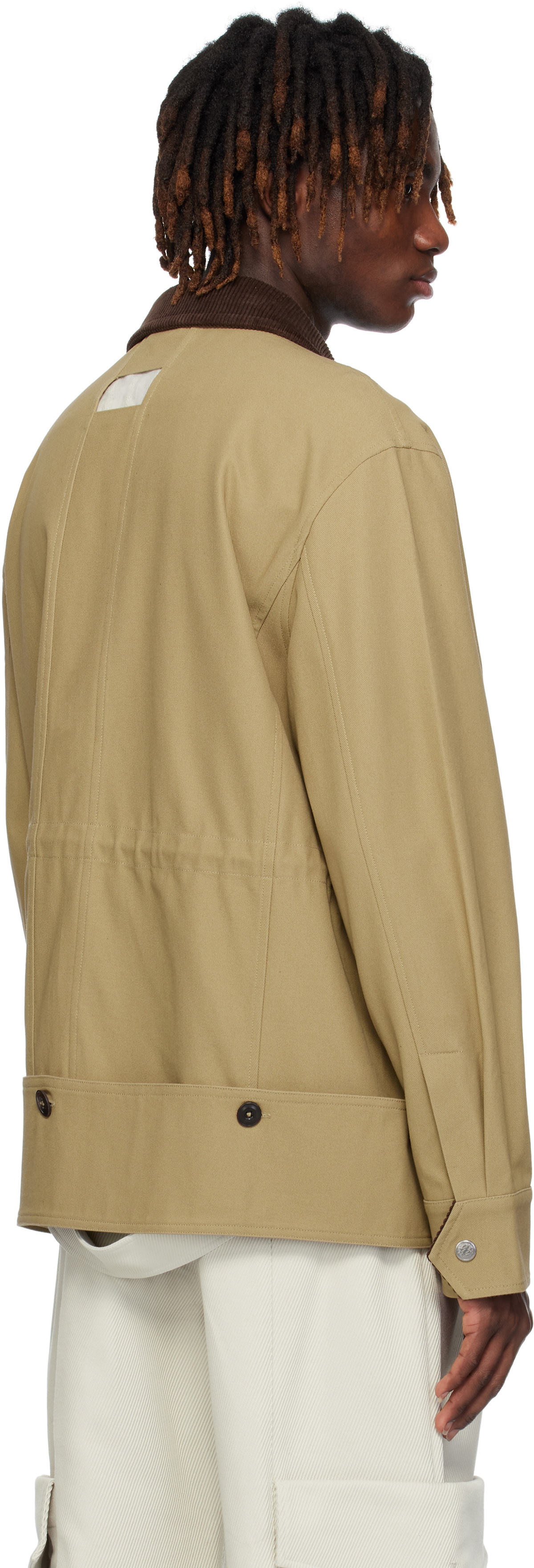 NULLUS Khaki Corduroy Paneled Michigan Jacket NULLUS