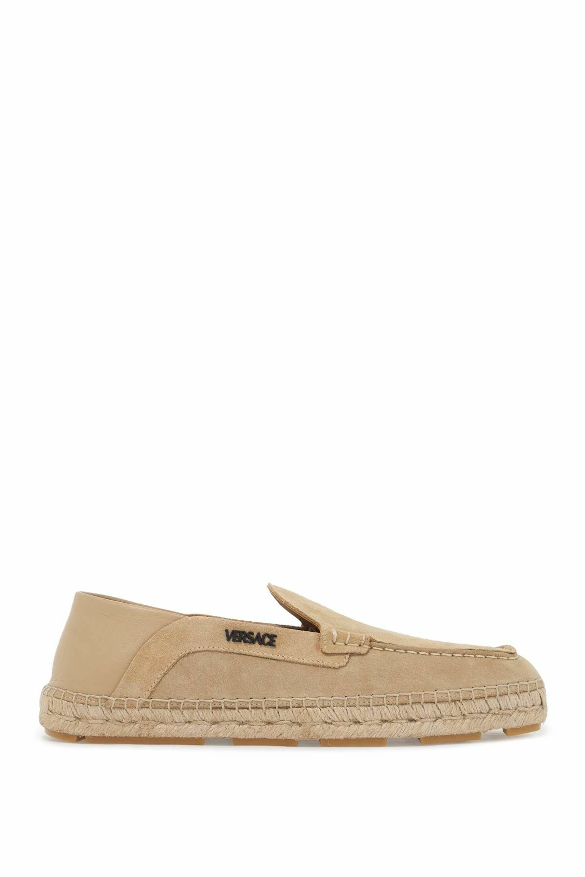 VERSACE suede moccasin-style es Beige Versace