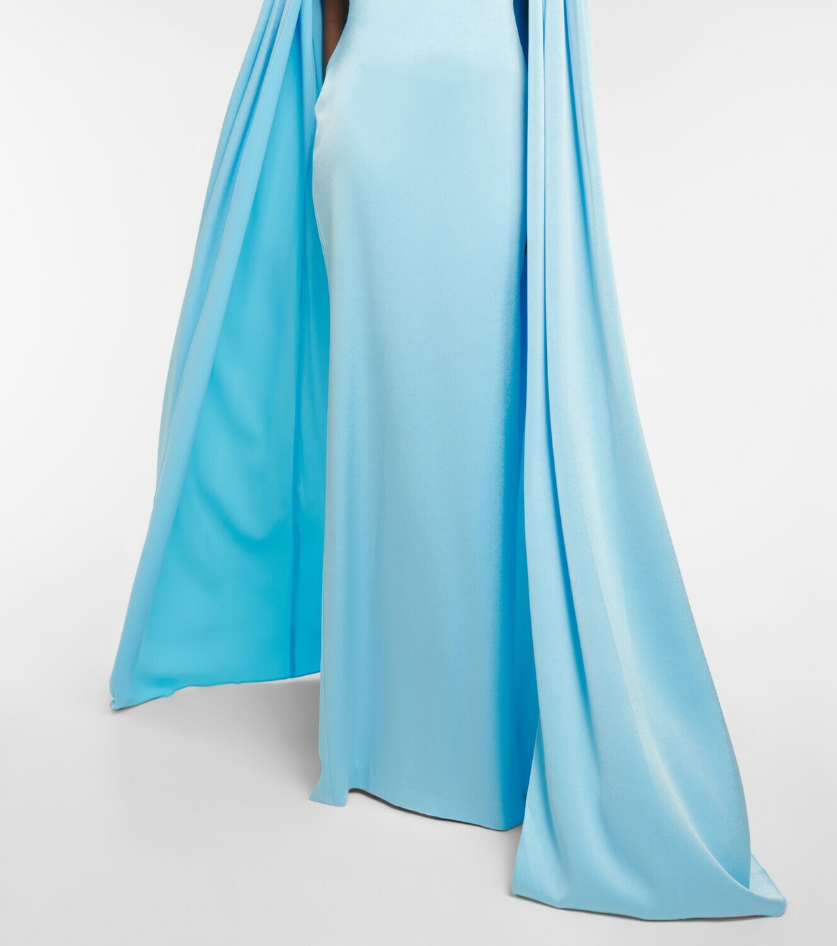 Alex Perry Hudson satin crêpe cape gown Alex Perry