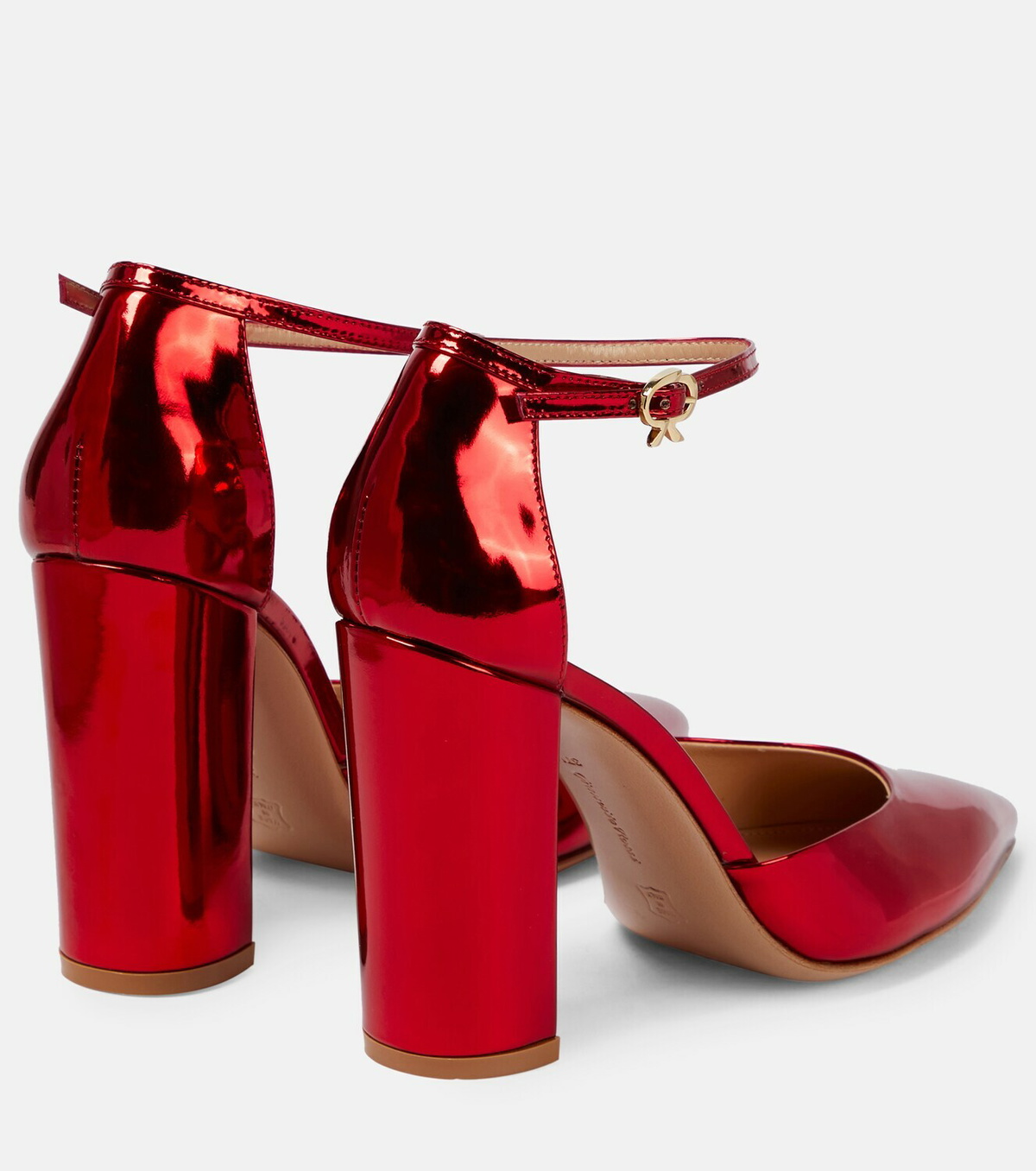 Gianvito Rossi - Piper 100 metallic leather pumps Gianvito Rossi