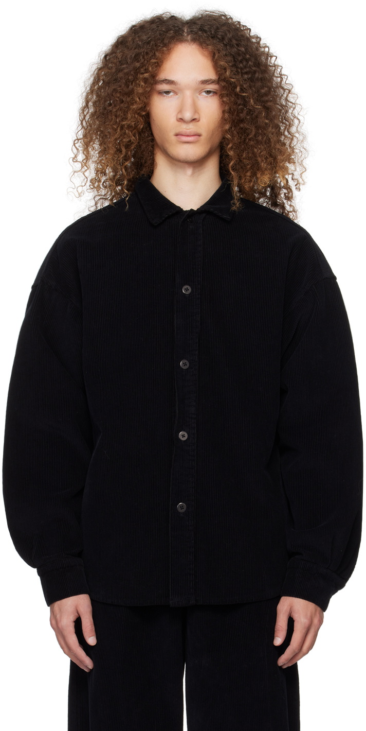 Les Tien Black Oversized Shirt Les Tien