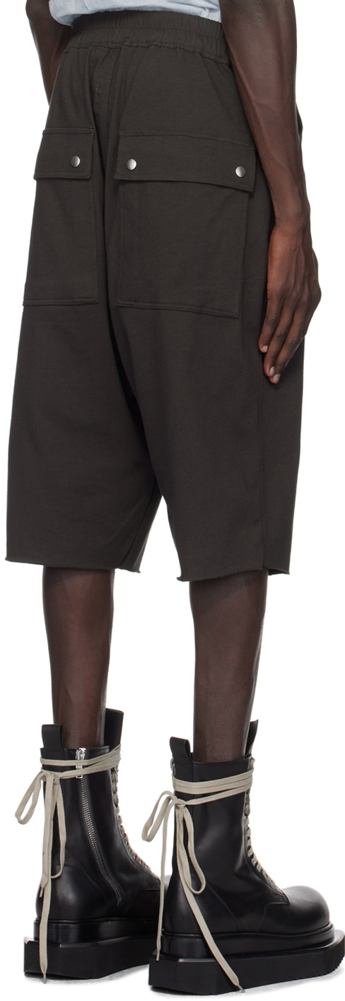 Rick Owens Gray Porterville Bela Pods Shorts Rick Owens