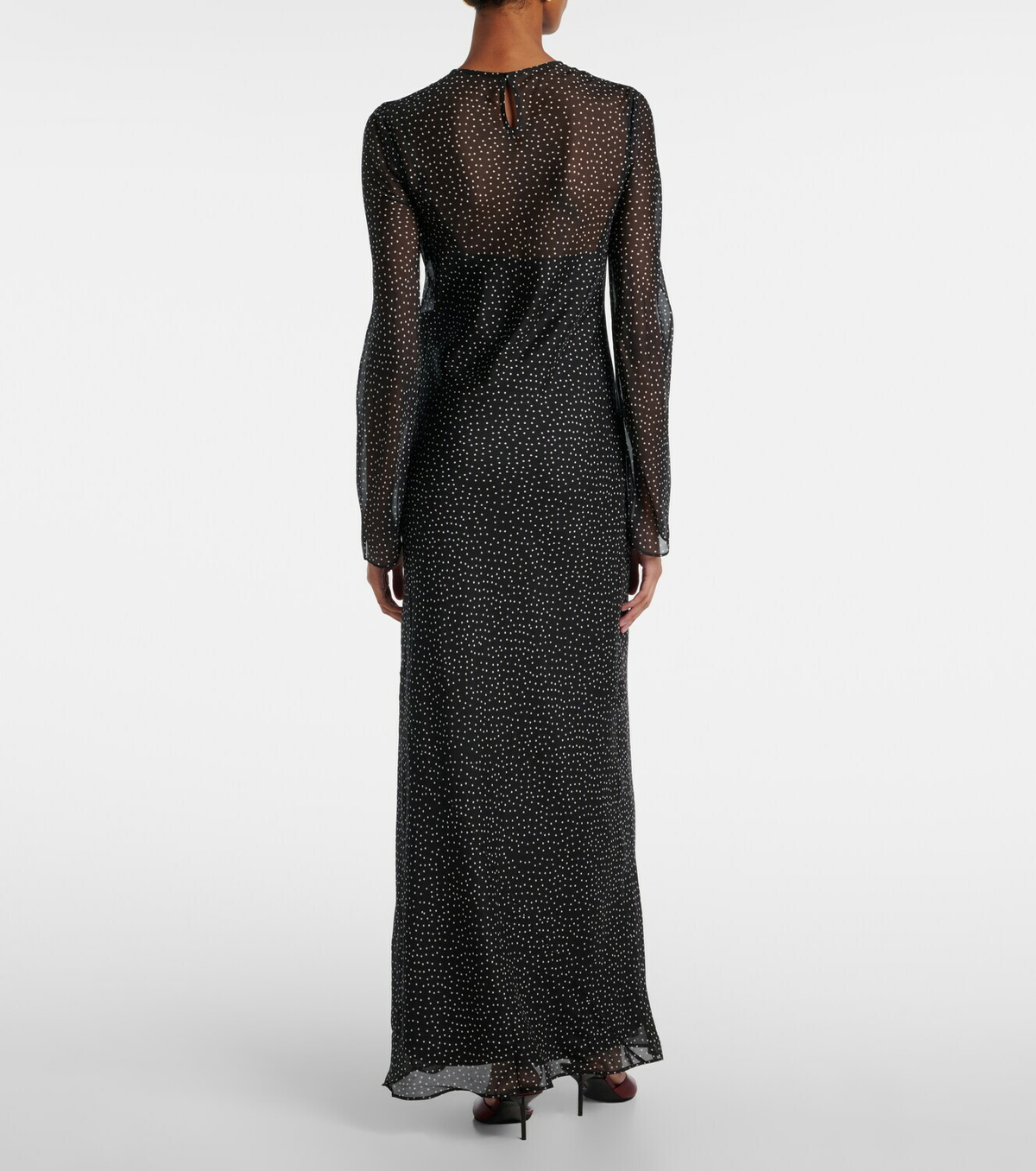SIR Polka-dot silk maxi dress SIR.