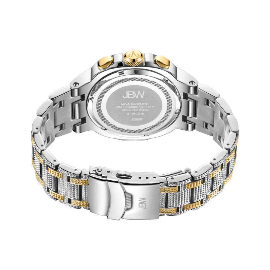 JBW Heist Quartz Diamond Gold Dial Mens Watch J6380B JBW