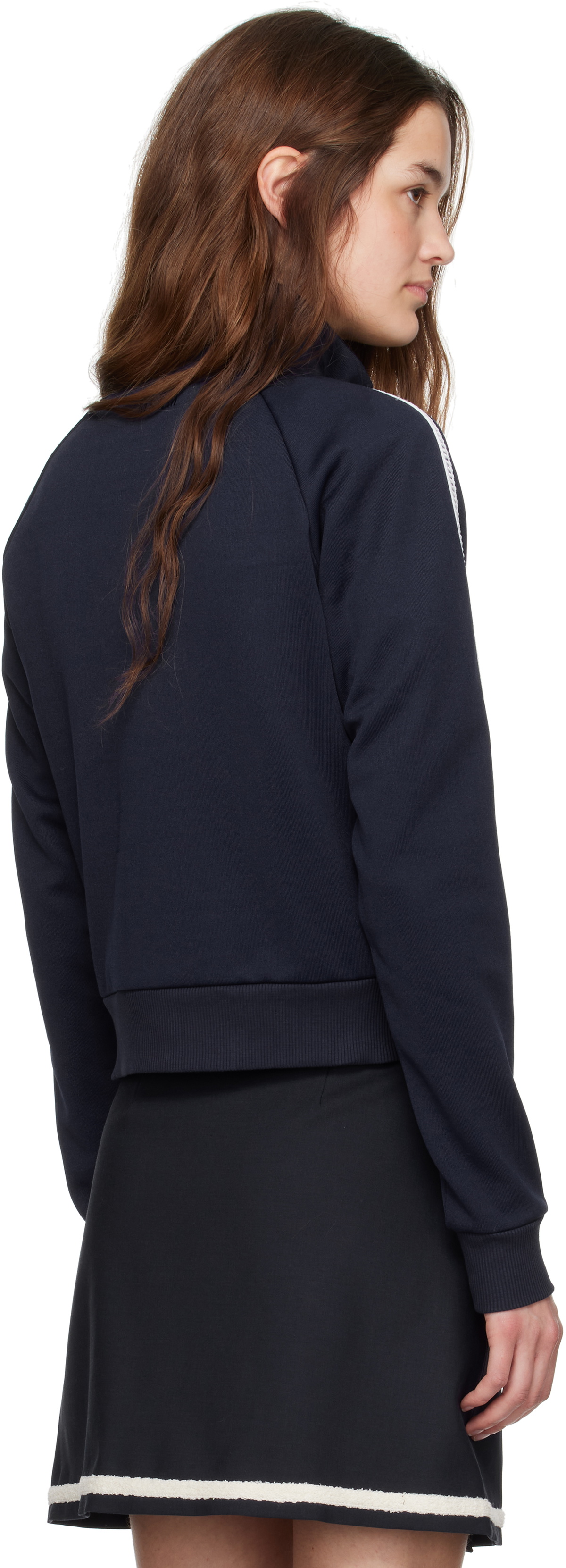 MSGM Navy Logo Track Jacket MSGM