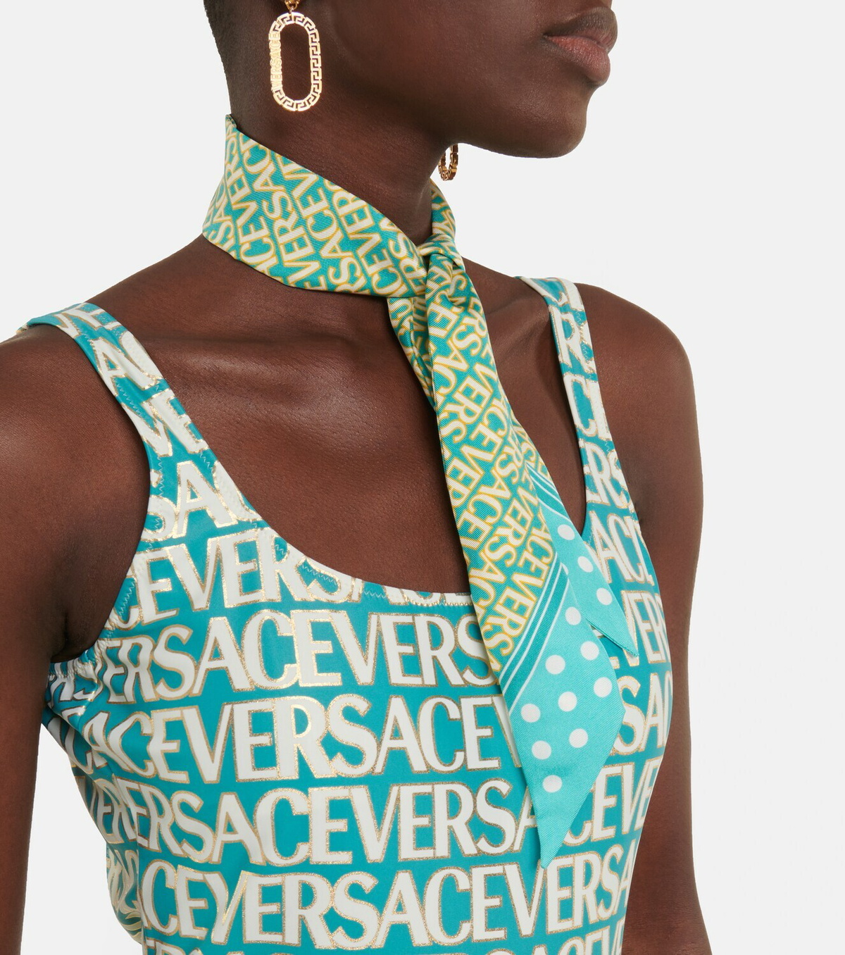 Versace Printed silk scarf Versace