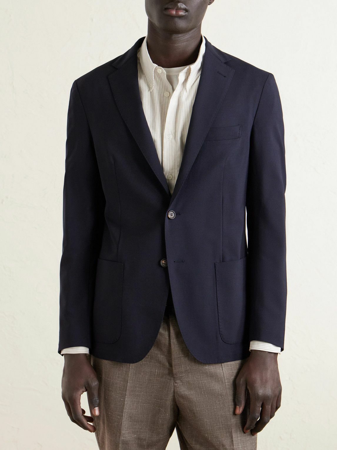 Eleventy - Wool-Blend Suit Jacket - Blue Eleventy
