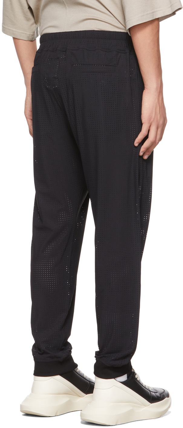 Rick Owens Black Champion Edition Perforated Sweatpants Rick Owens