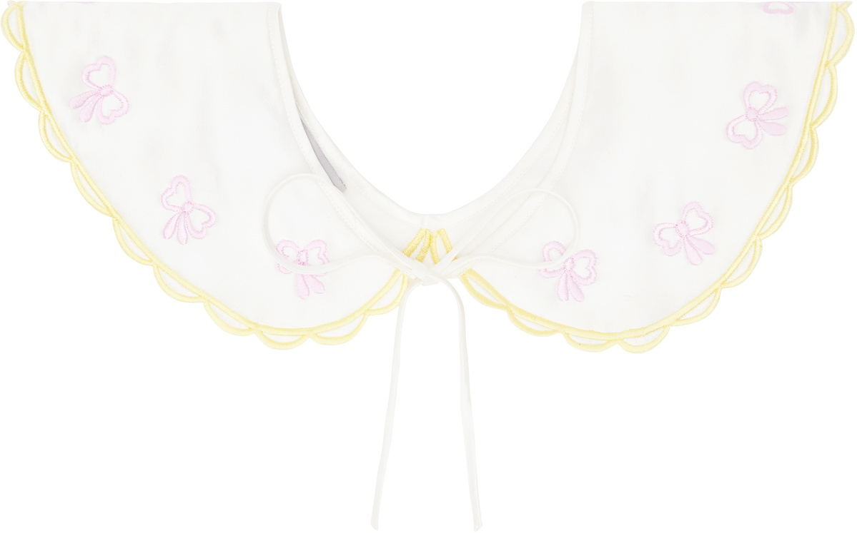 Ashley Williams White Embroidered Collar Ashley Williams