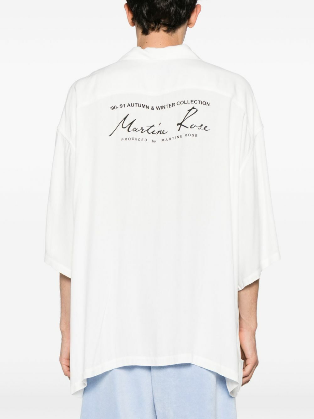 Martine Rose Logo-Patch Drop-Shoulder Shirt Martine Rose