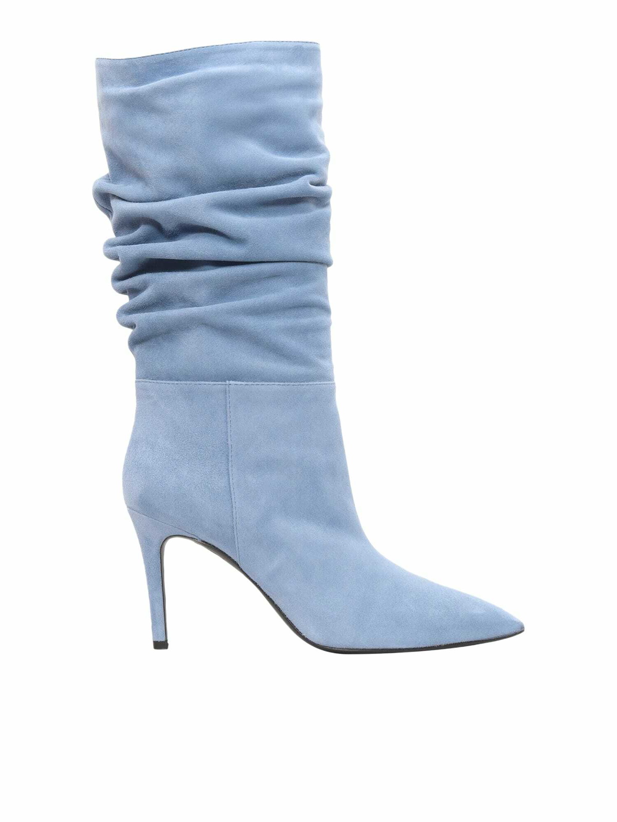 Via Roma 15 Curled Light Blue Boot Via Roma 15