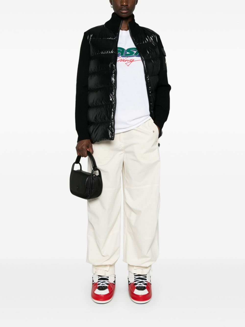 Moncler Black High-Neck Quilted Jacket Moncler