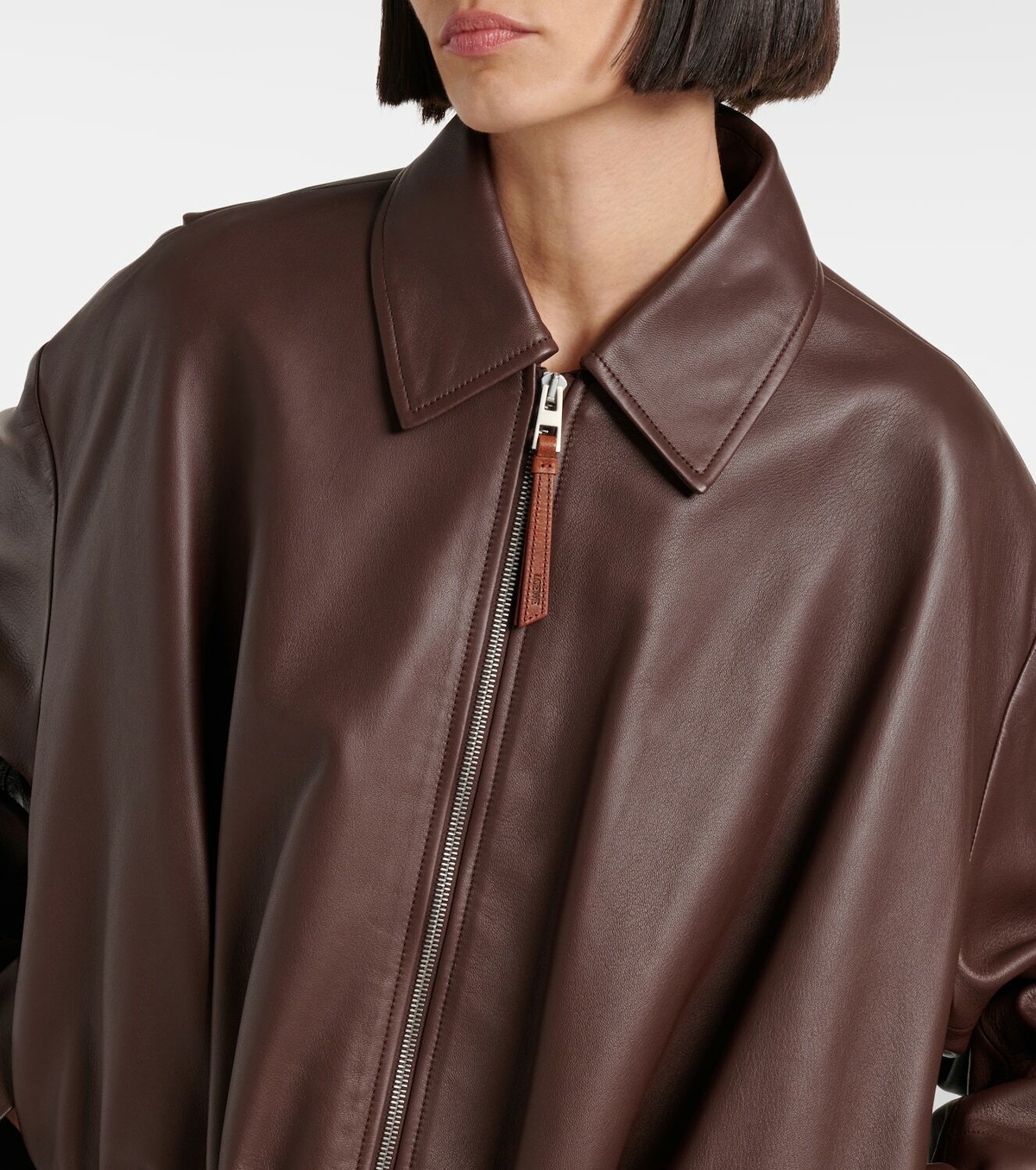Loewe Gathered leather jacket Loewe