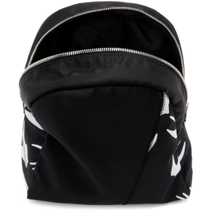 McQ Alexander McQueen Black Knotted Swallow Sling Backpack McQ ...