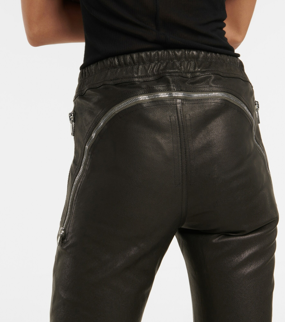 Rick Owens - Gary skinny leather-blend pants Rick Owens