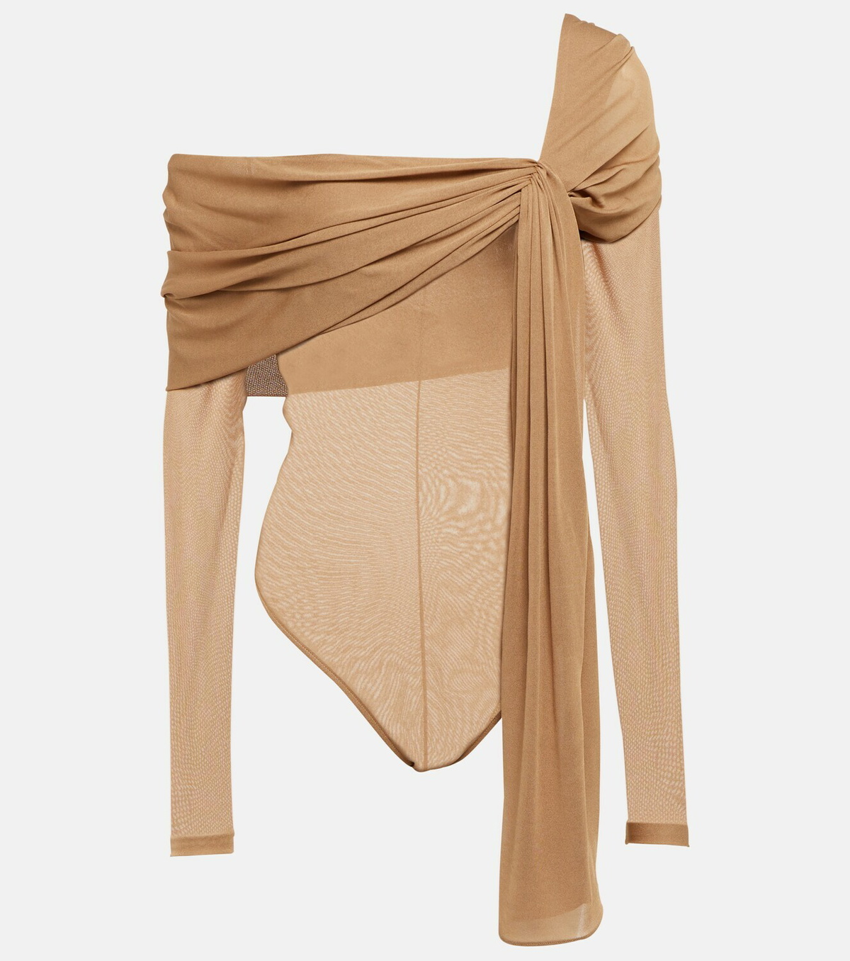 Saint Laurent - Draped jersey bodysuit Saint Laurent