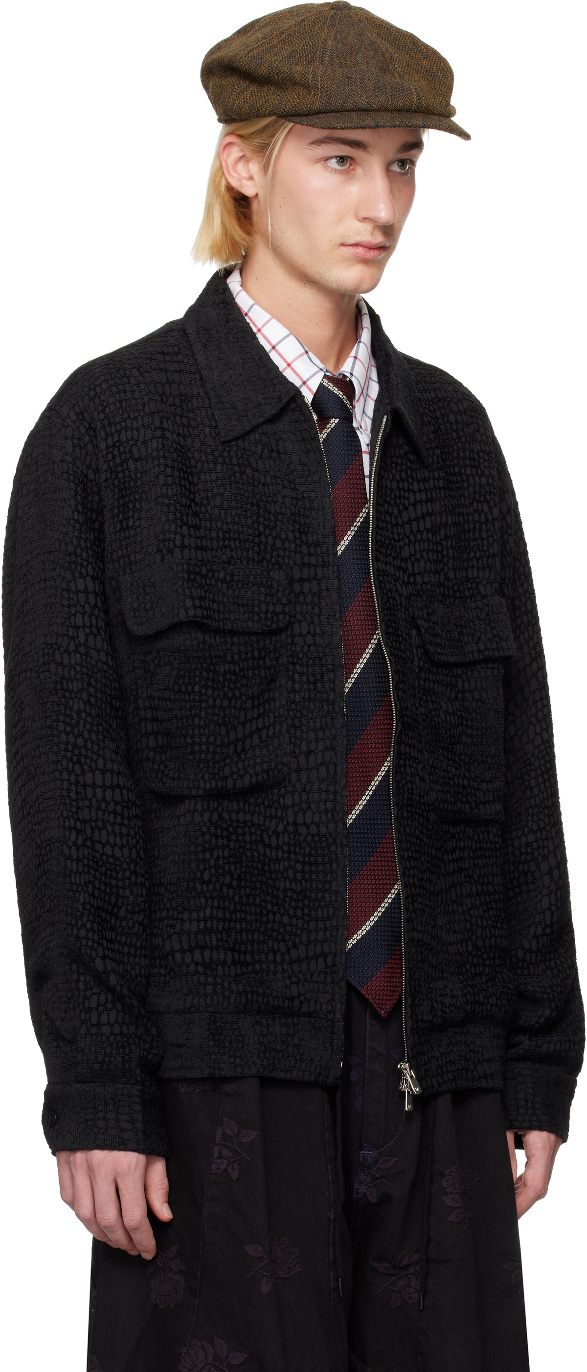 NEEDLES Black Sport Jacket Needles