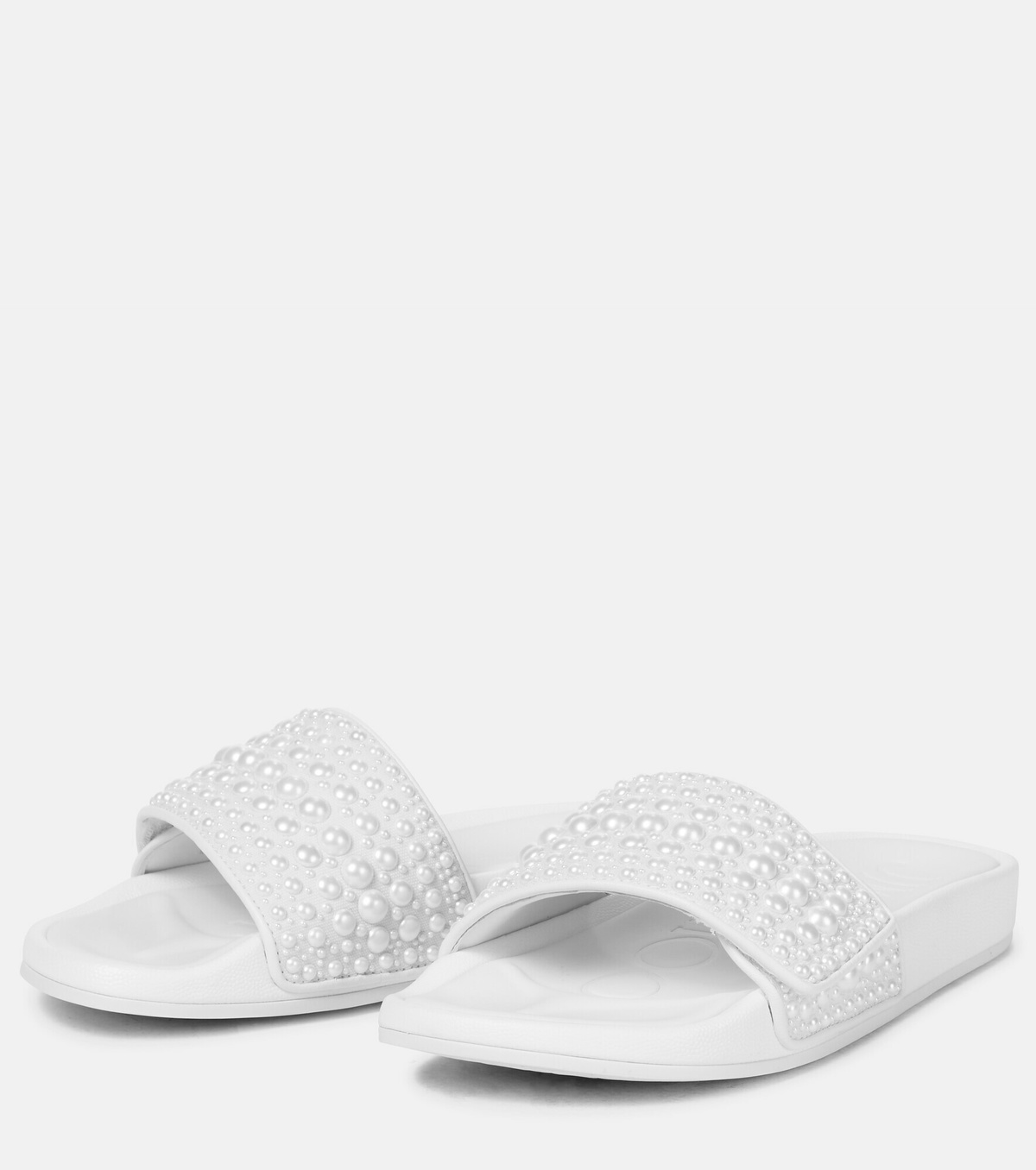 Jimmy Choo - Faux pearl-embellished slides Jimmy Choo