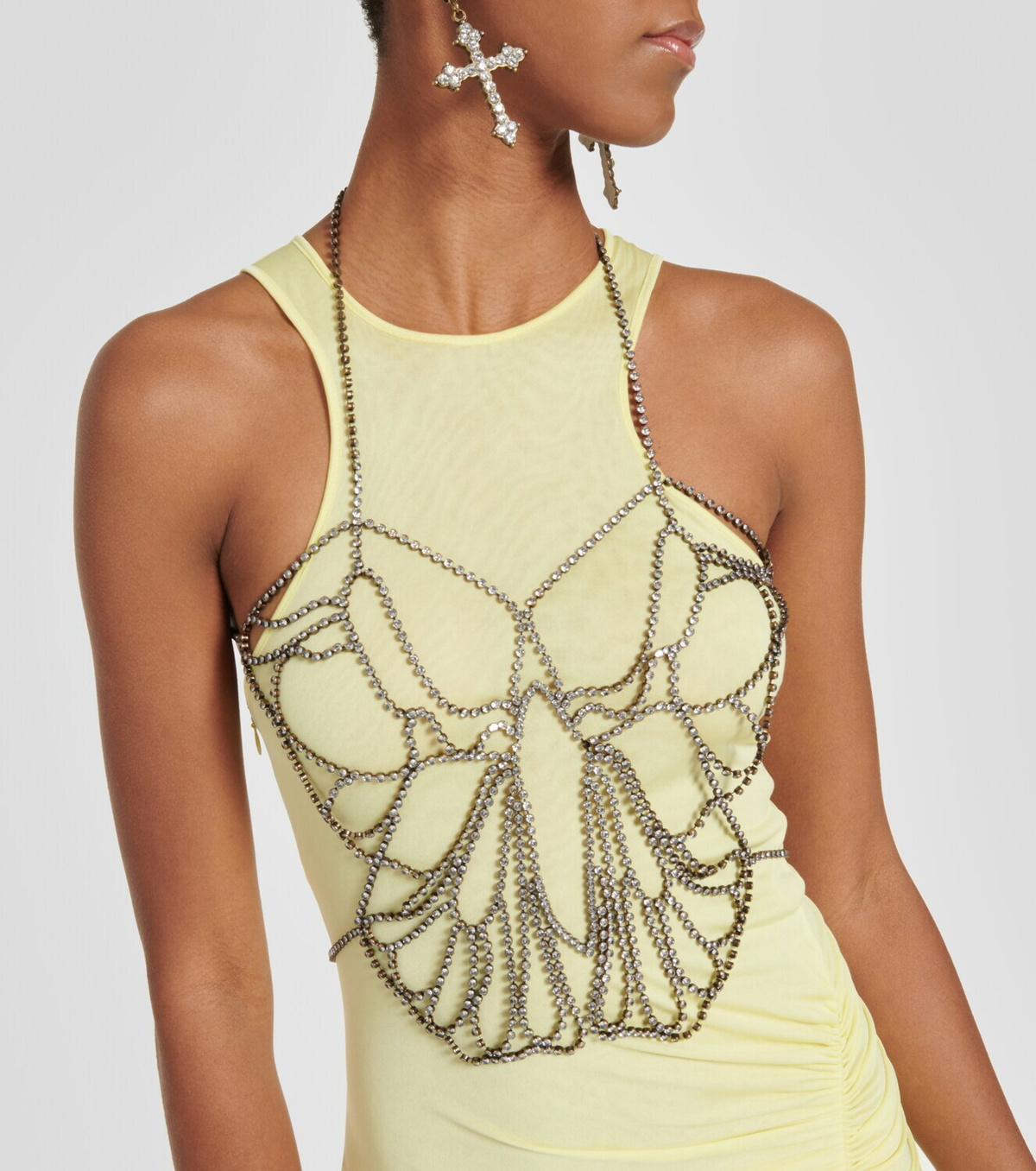 Blumarine - Butterfly embellished body chain Blumarine