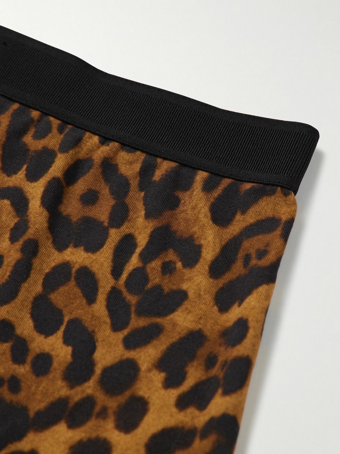 TOM FORD - Leopard-Print Stretch-Cotton Boxer Briefs - Animal print TOM ...