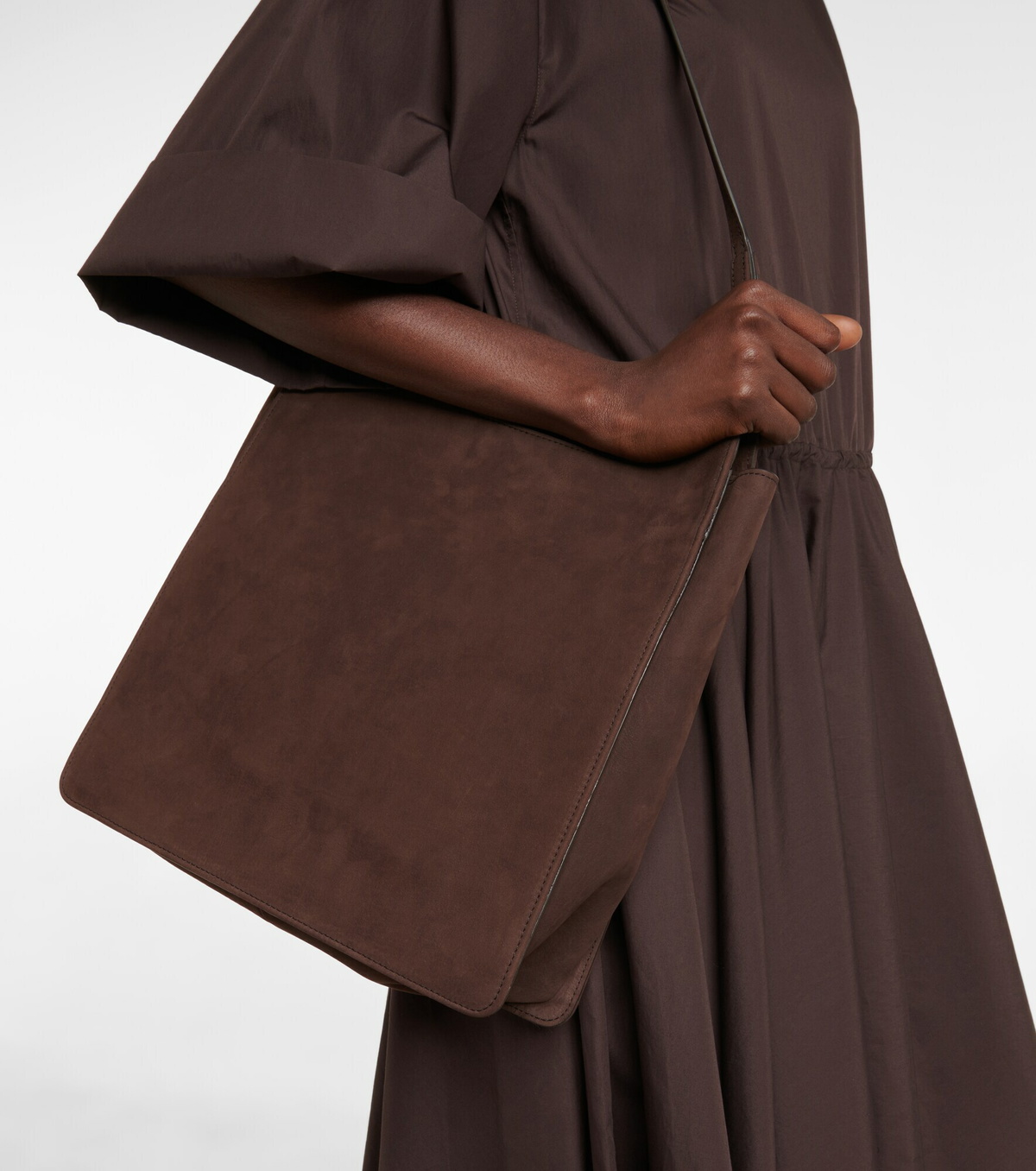 The Row - Jules suede shoulder bag The Row