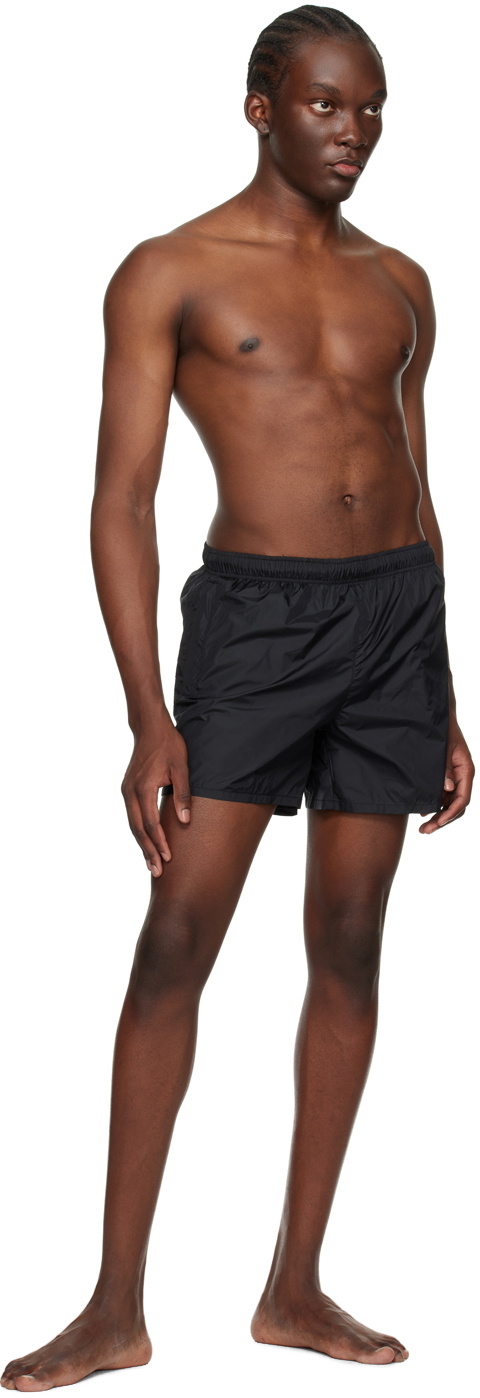 Our Legacy Black Drape Tech Swim Trunks Our Legacy