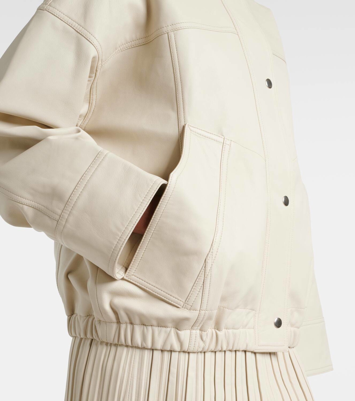 Róhe Leather bomber jacket Róhe