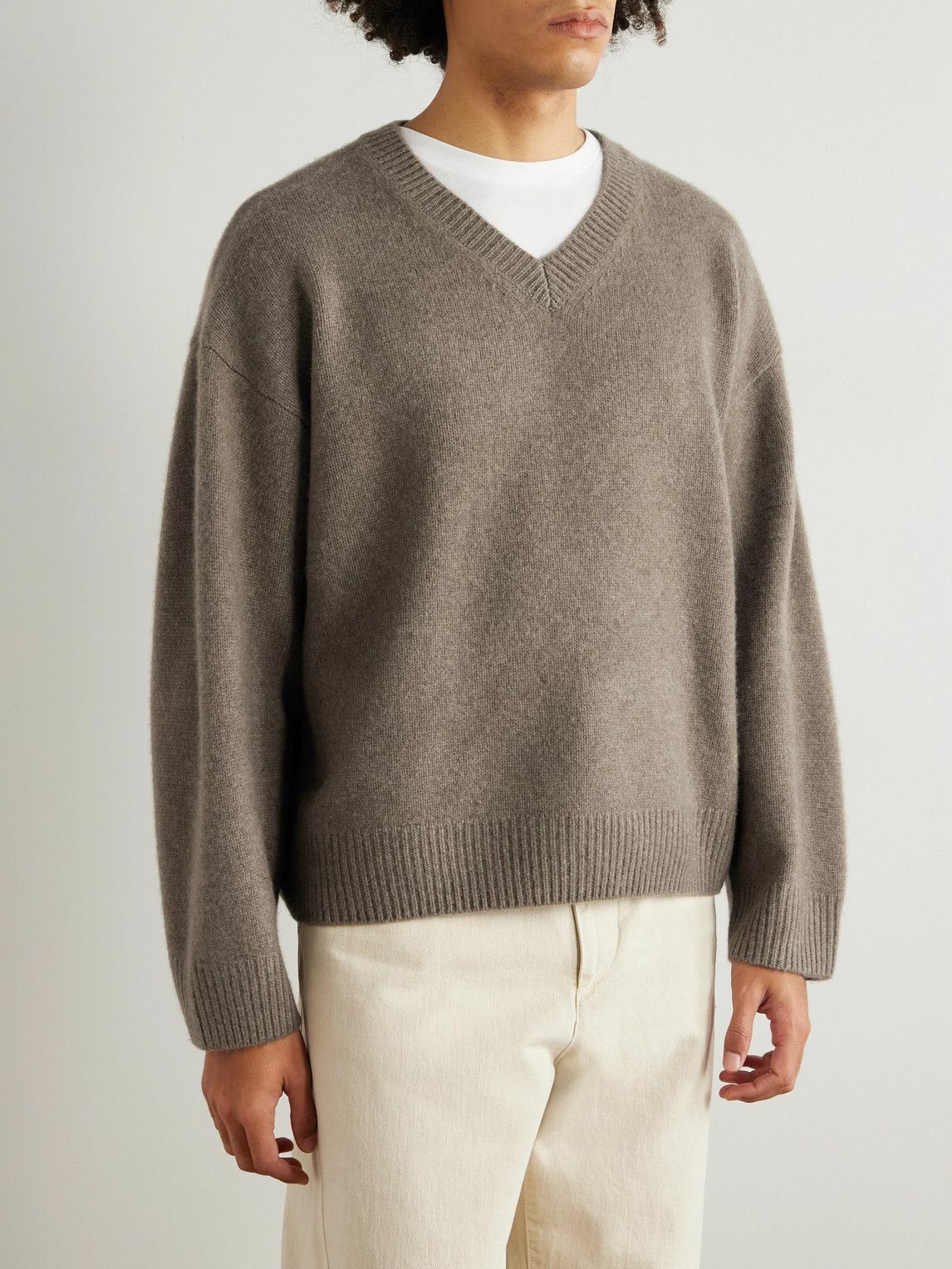 FRAME - Cashmere Sweater - Brown Frame Denim