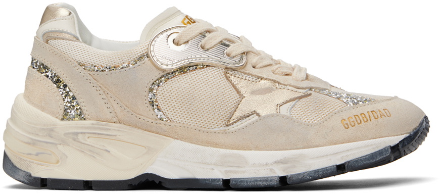 Golden Goose Beige Dad-Star Sneakers Golden Goose Deluxe Brand