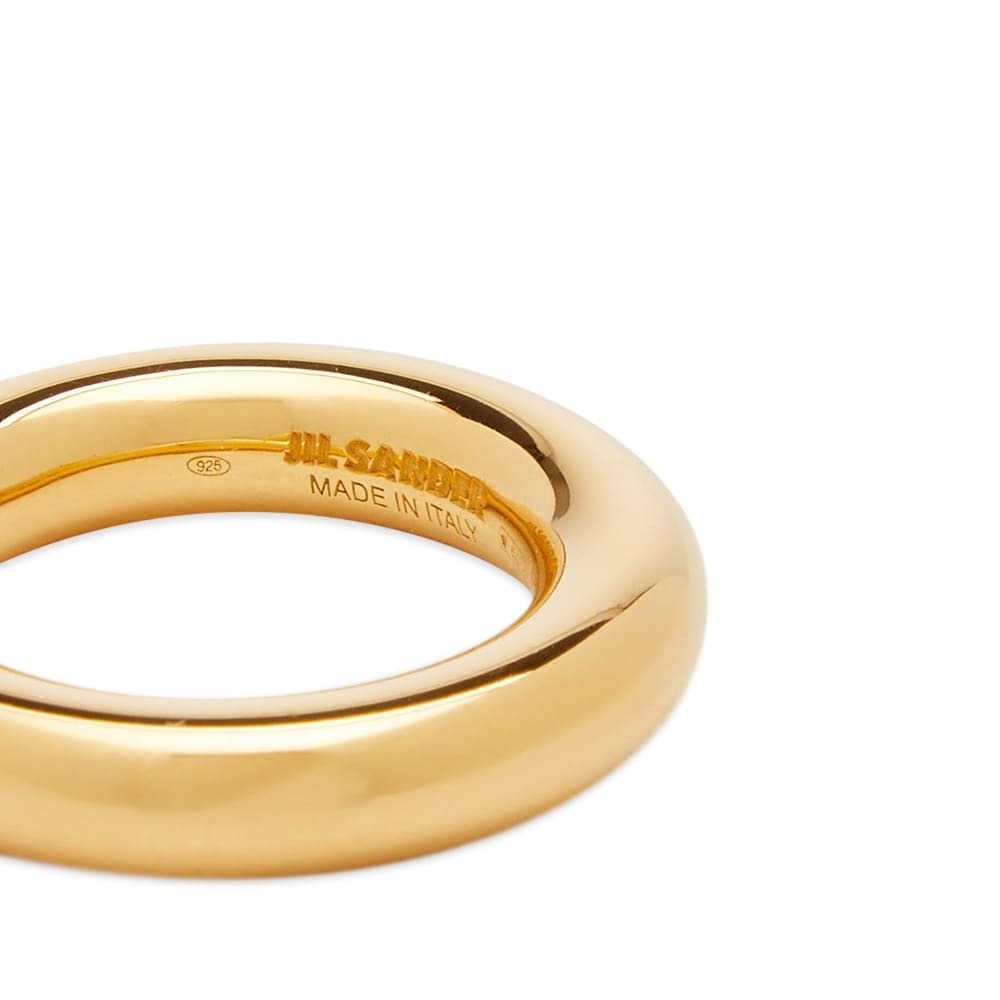 Jil Sander Women's Classic Ring 2 in Gold Jil Sander