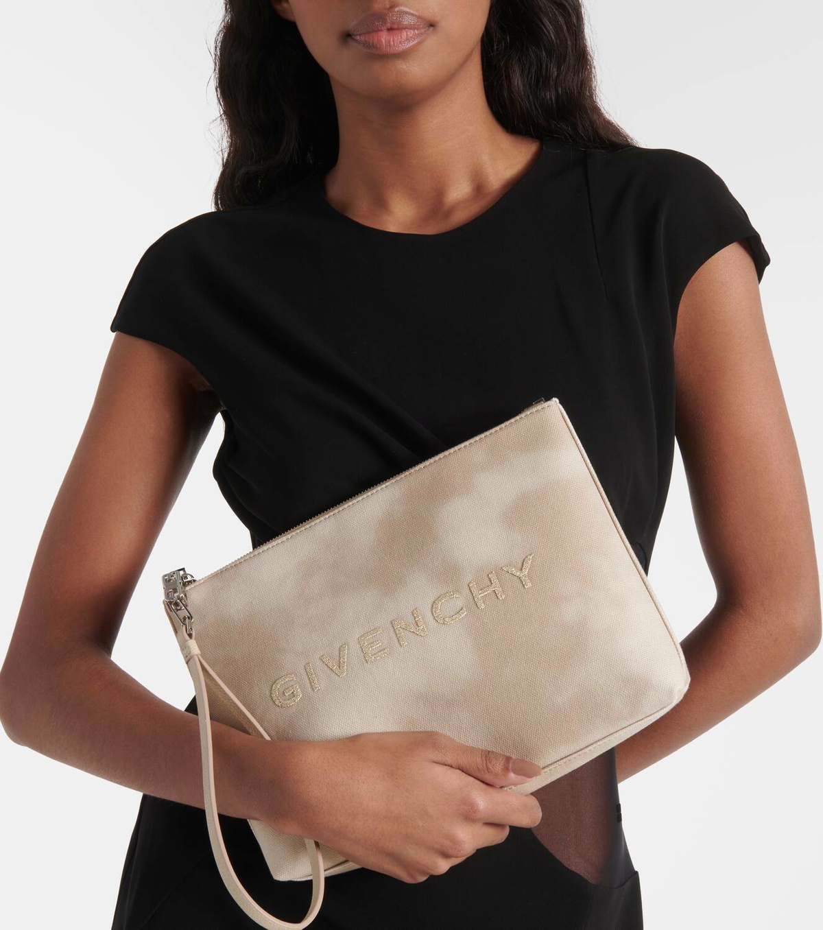 Givenchy Logo tie-dye cotton pouch Givenchy