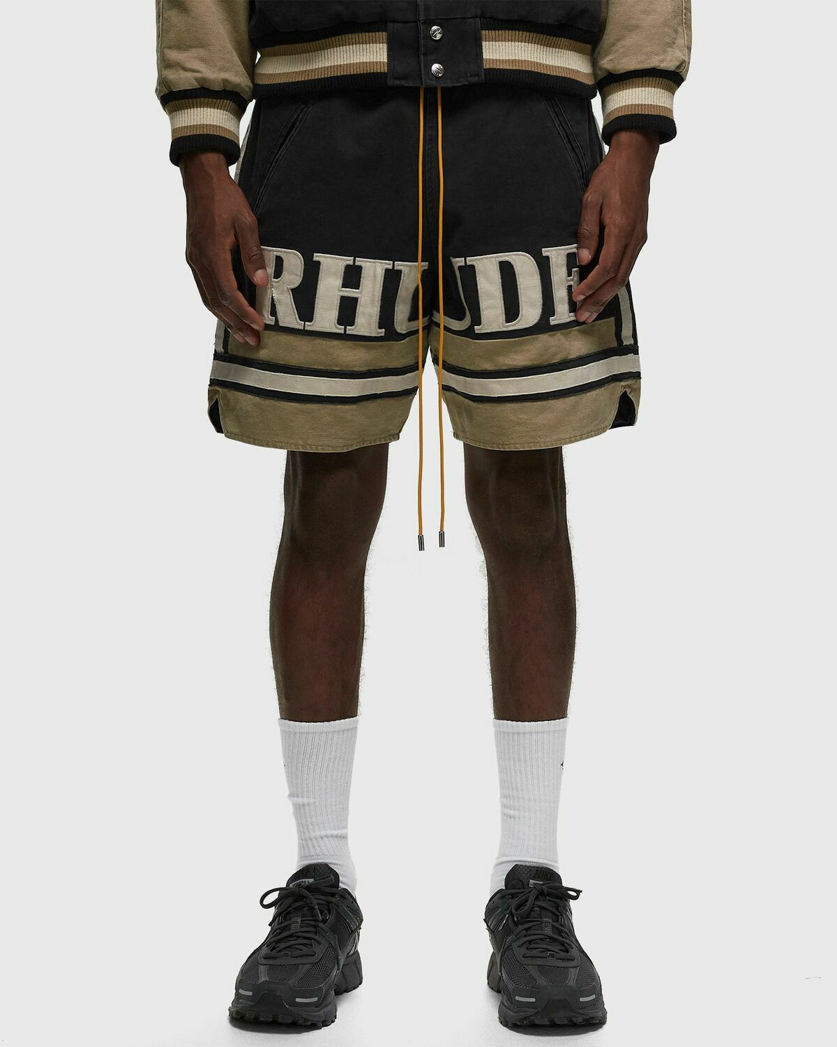 Rhude Rhude Embroidered Logo Short Black Sport & Team Shorts Rhude