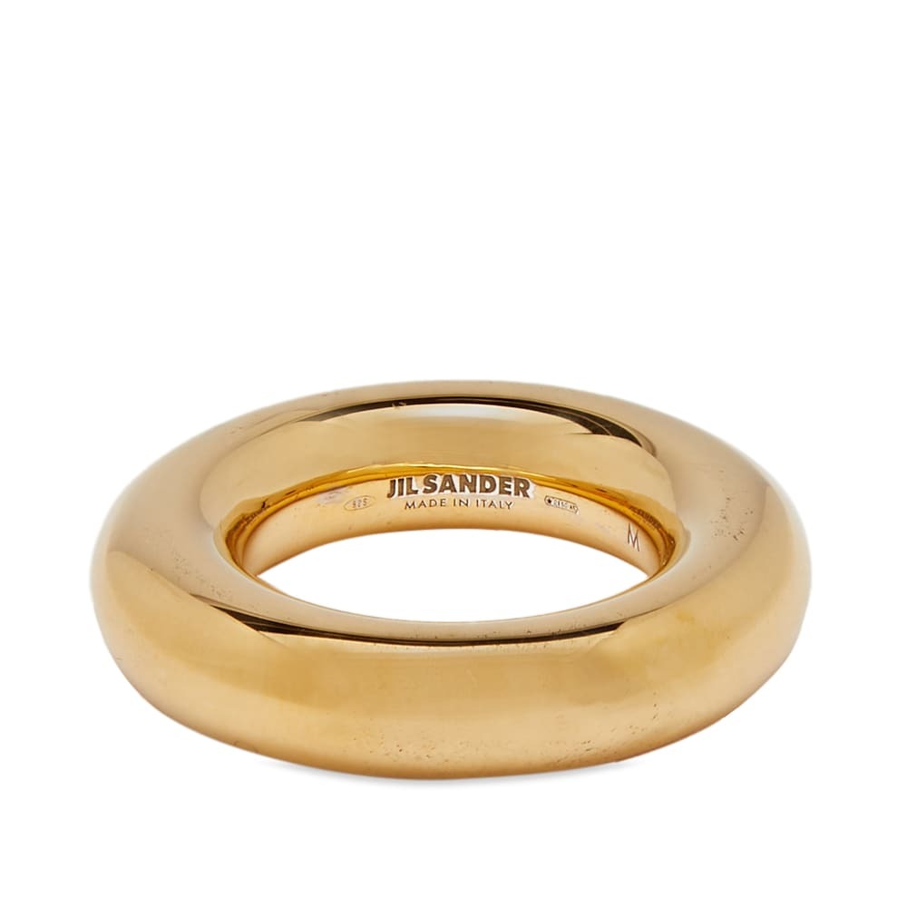 Jil Sander Women's Classic Ring 3 in Gold Jil Sander