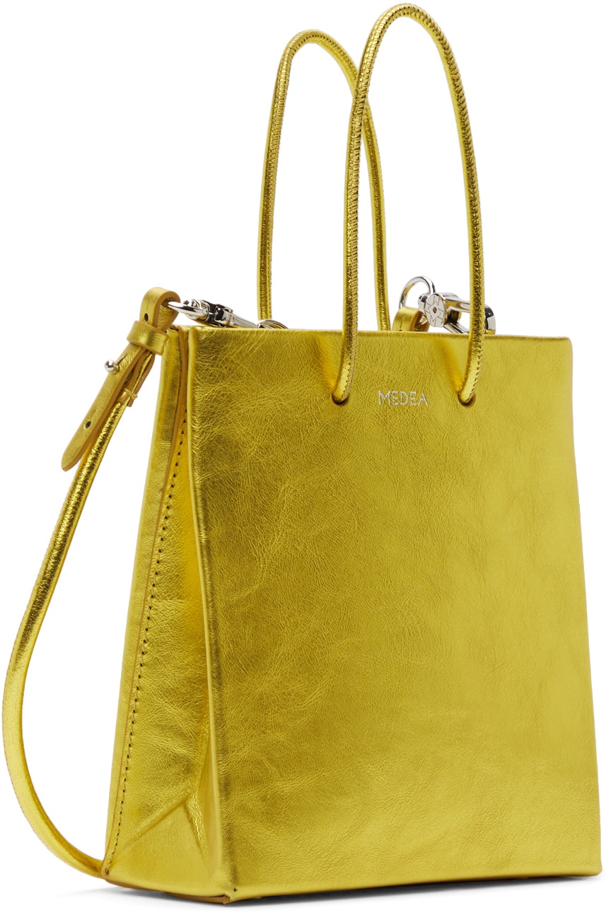 Medea Gold Metallic Short Bag Medea