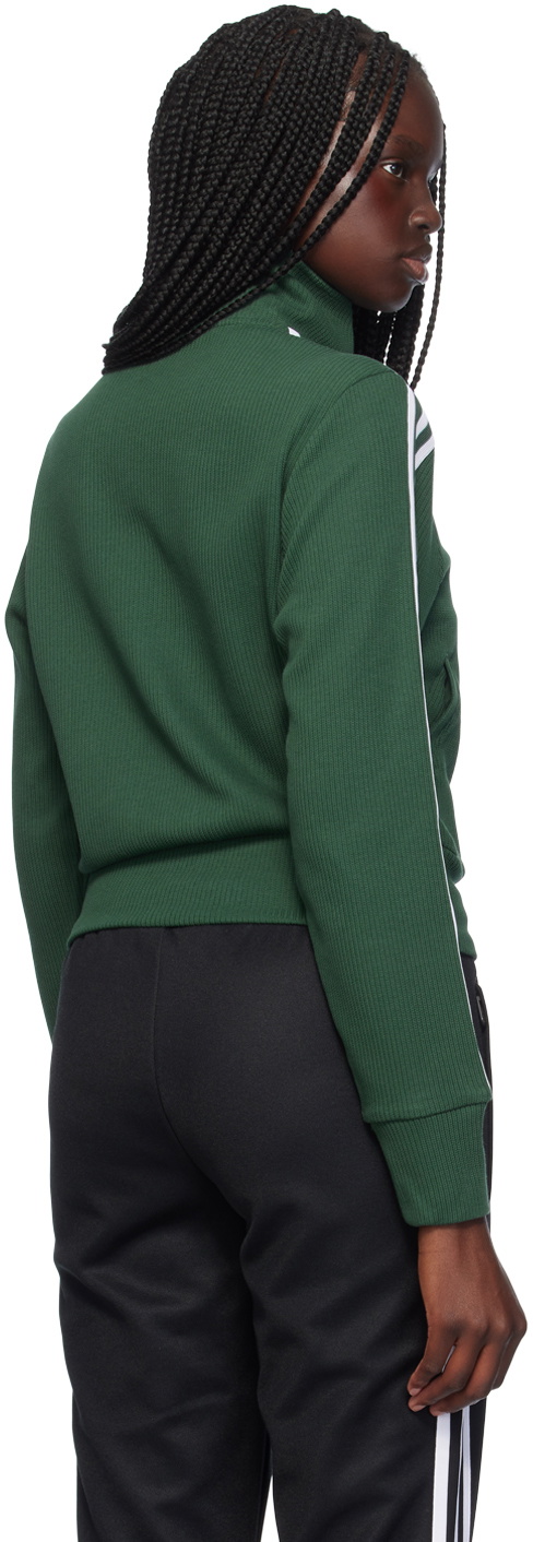 adidas Originals Green Embroidered Turtleneck adidas Originals