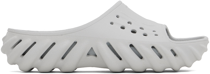 Crocs Gray Echo Slides Crocs