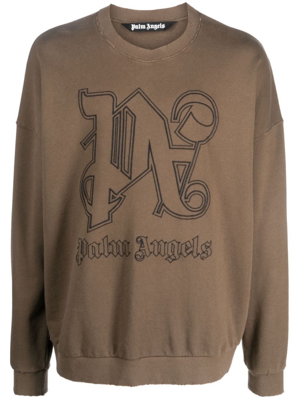 PALM ANGELS - Cotton Sweatshirt With Logo Palm Angels