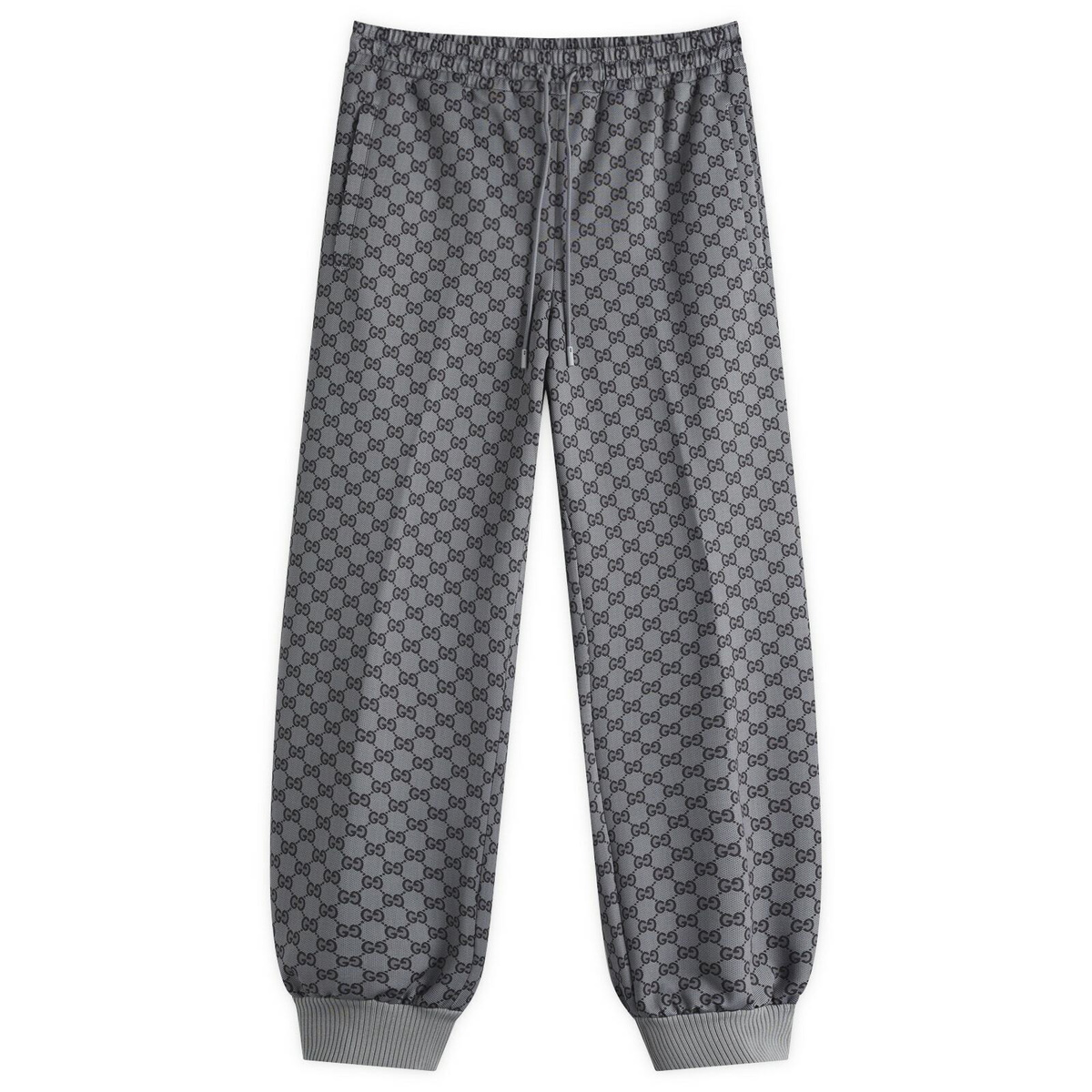 Gucci Men's Light Neoprene Jogging Pants in Grey/Black Gucci