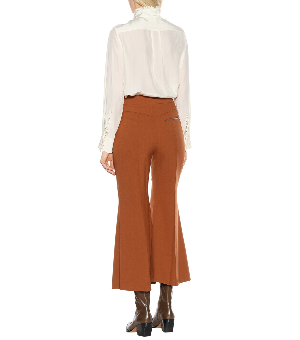 Chloe - Stretch-wool flared pants Chloe