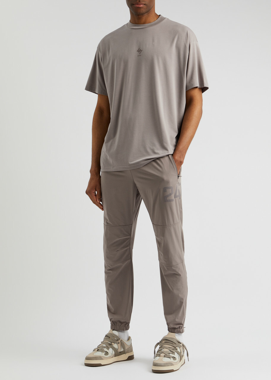 Represent 247 Printed Shell Sweatpants Grey Represent