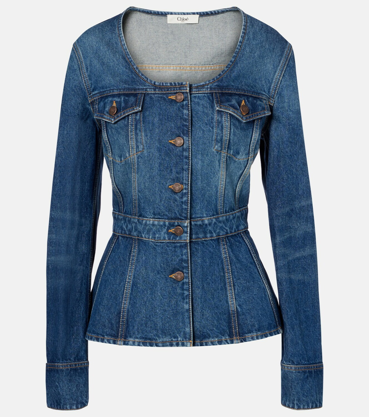 Chloé Peplum denim jacket Chloe